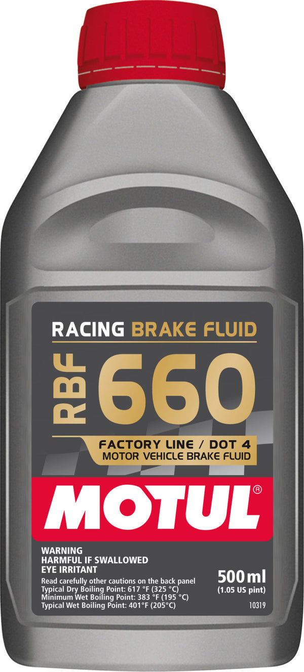 Motul 1/2L Brake Fluid RBF 660 - Racing DOT 4 – Kinetic Motorworks